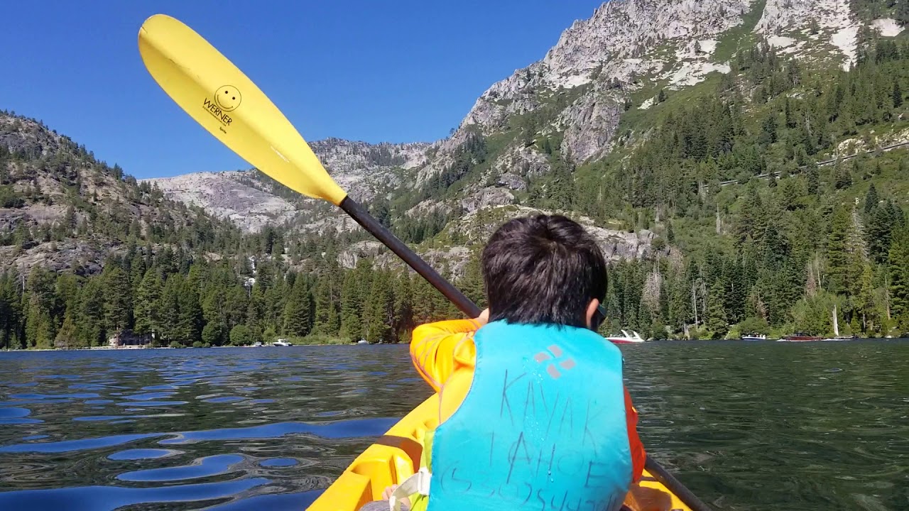 Kayaking in Emerald Bay, Lake Tahoe, 2 of 2 - YouTube