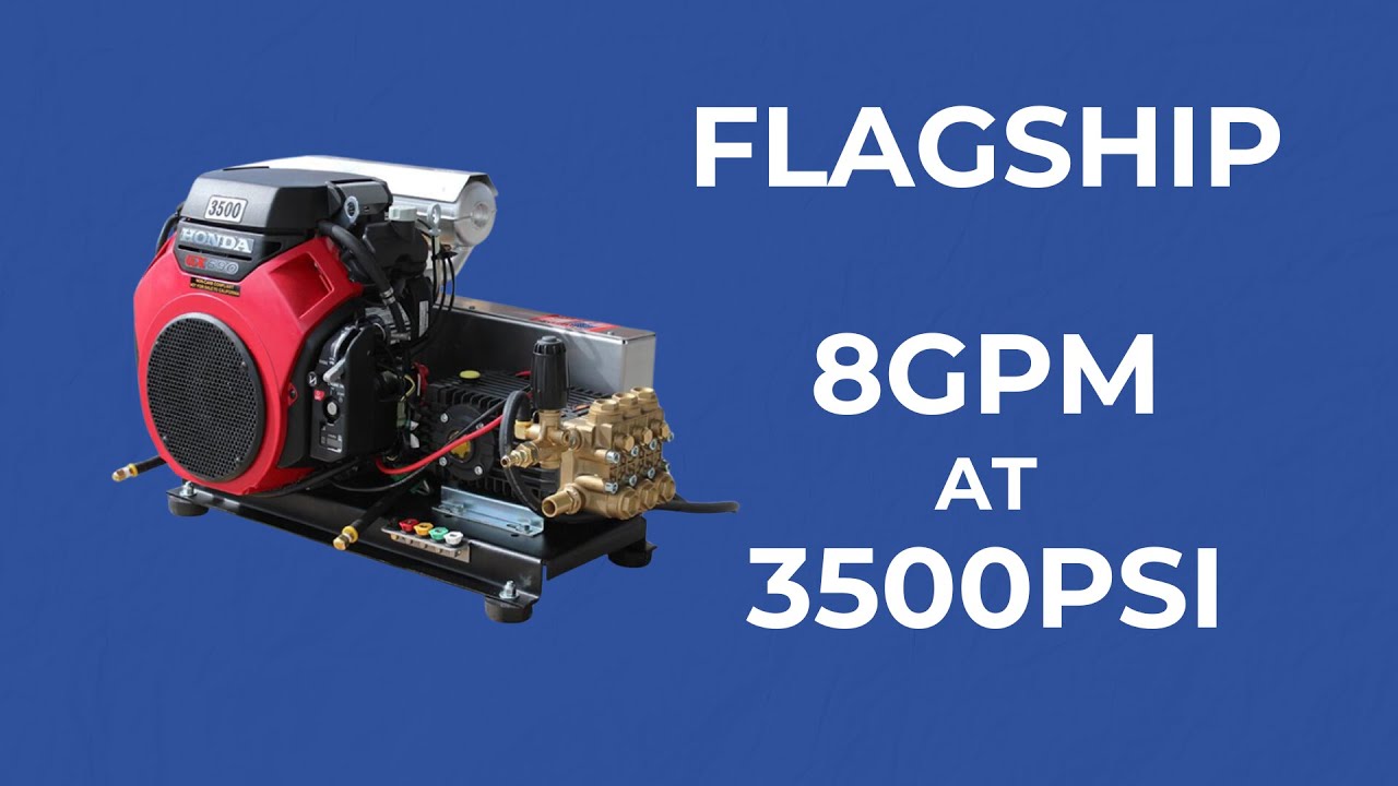 Flagship 8GPM at 35000PSI Pressure Washer | Model SB8035HAE - YouTube