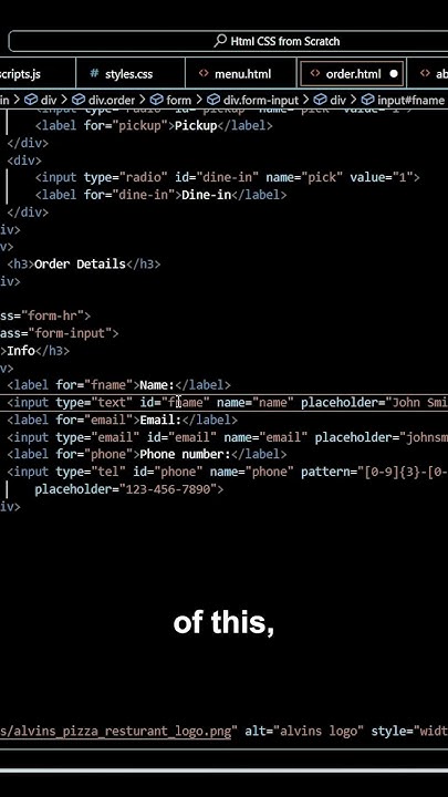Quick Contact Form with HTML | Beginner Html & CSS Tutorial - YouTube
