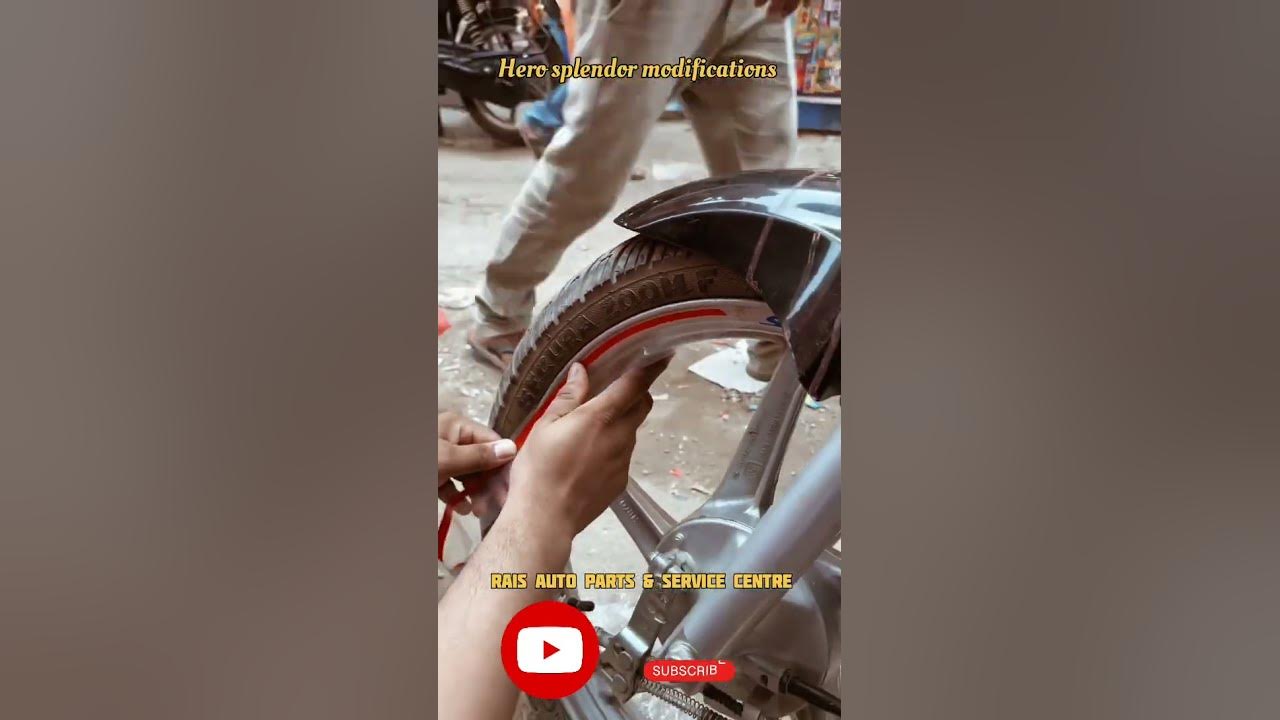 Bike modification assessries splendor modifications all hero bikes assessries - YouTube