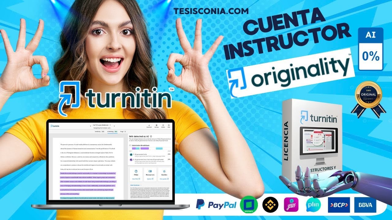 VIDEO TUTORIAL CUENTA TURNITIN INSTRUCTOR ORIGINALITY - YouTube