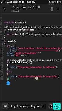 C Program - Functions || Even Or Odd || Programming In C || C Language For Beginners - YouTube