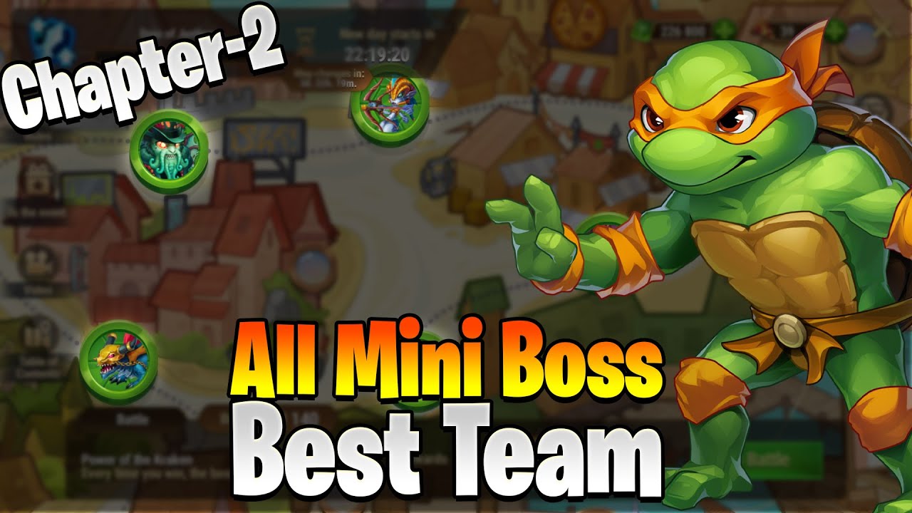 All Mini Bosses in Chapter 2 | Best Team | Ninja Turtles Event | Hero ...