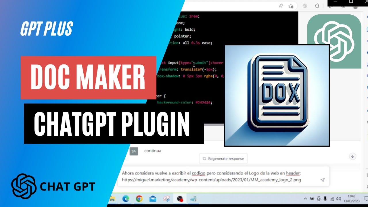 Doc Maker 📄 | ChatGPT Mods y Plugins | Curso Gratis - YouTube