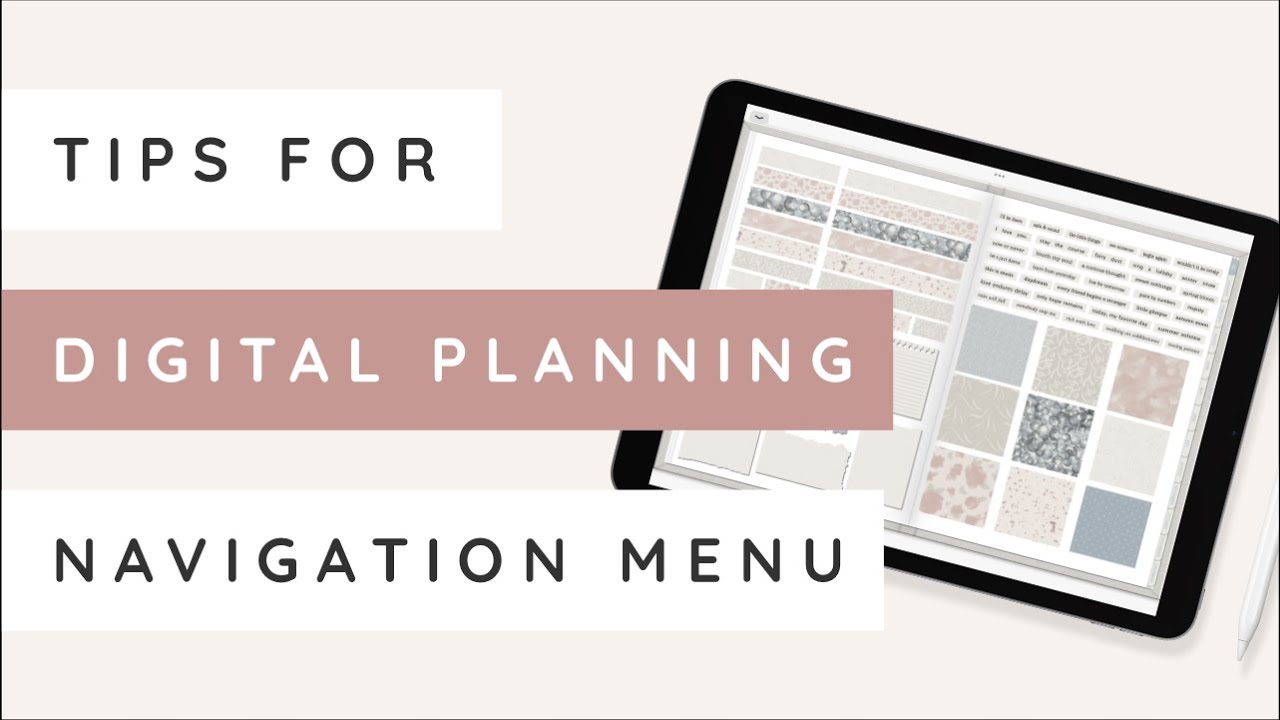 Digital Planning | Goodnotes Navigation Menu - YouTube