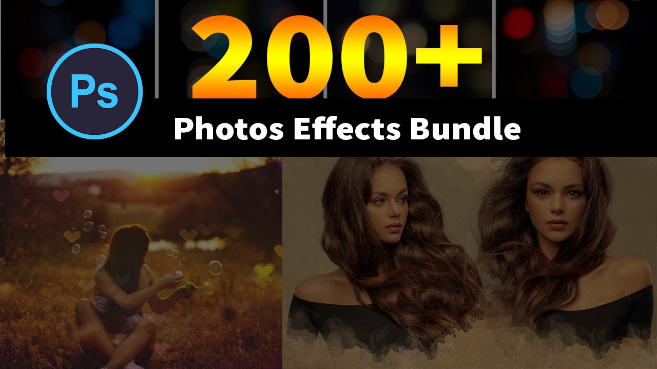 200+ Photo Effect Bundle Download In PSD PNG JPG Files |English ...