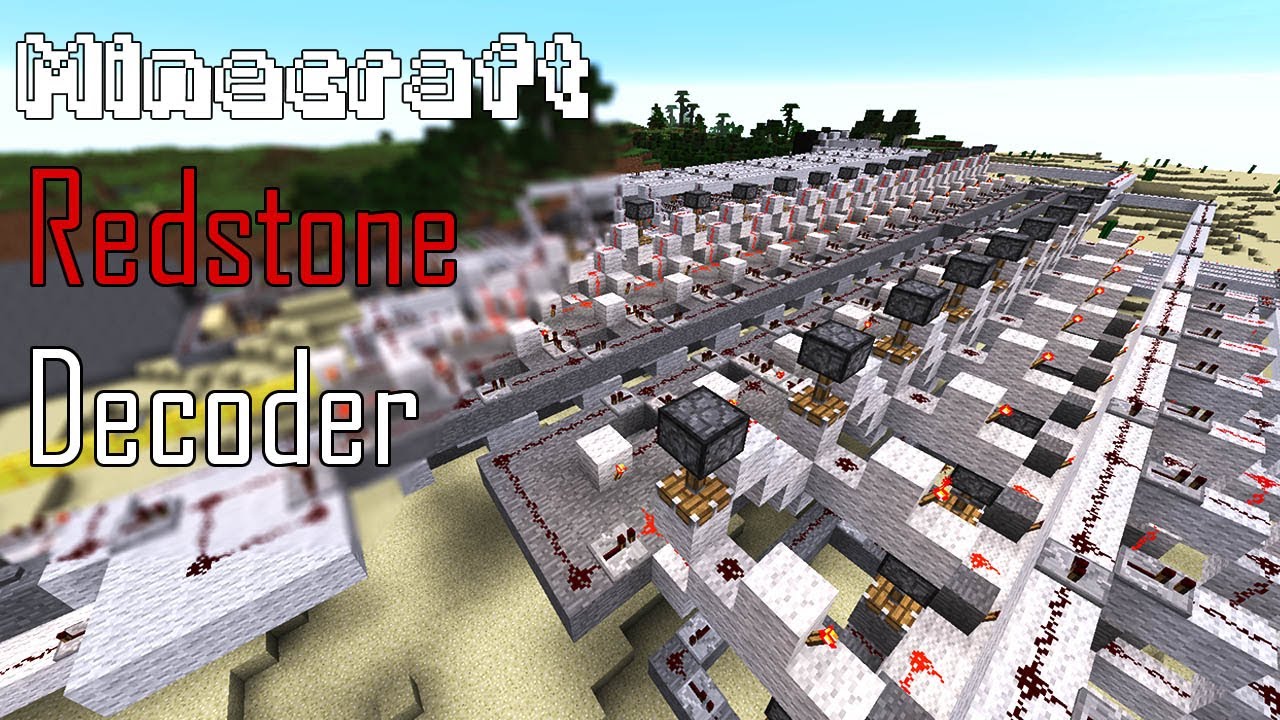Minecraft Redstone Encoding And Decoding Youtube