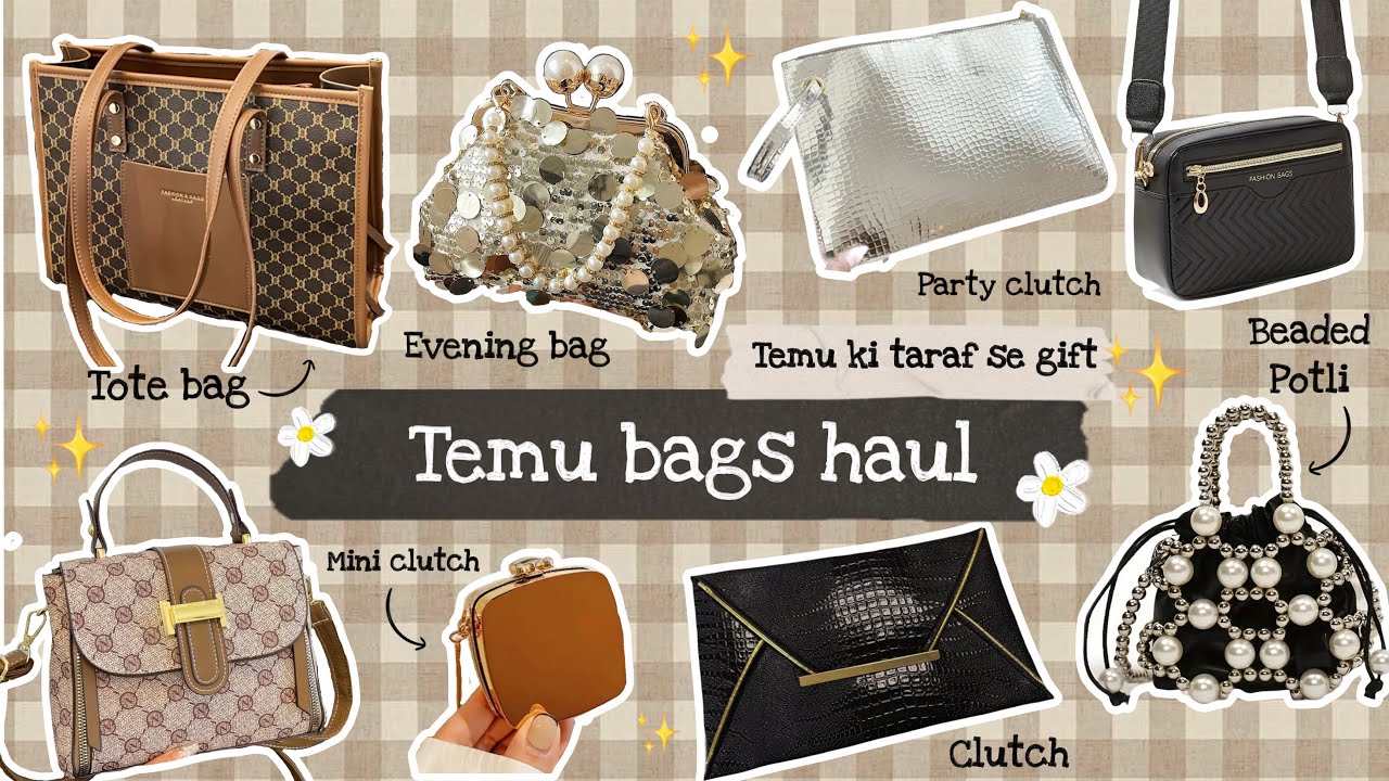 TEMU BAGS HAUL 🎀 || TEMU BAGS REVIEW 🩷 - YouTube