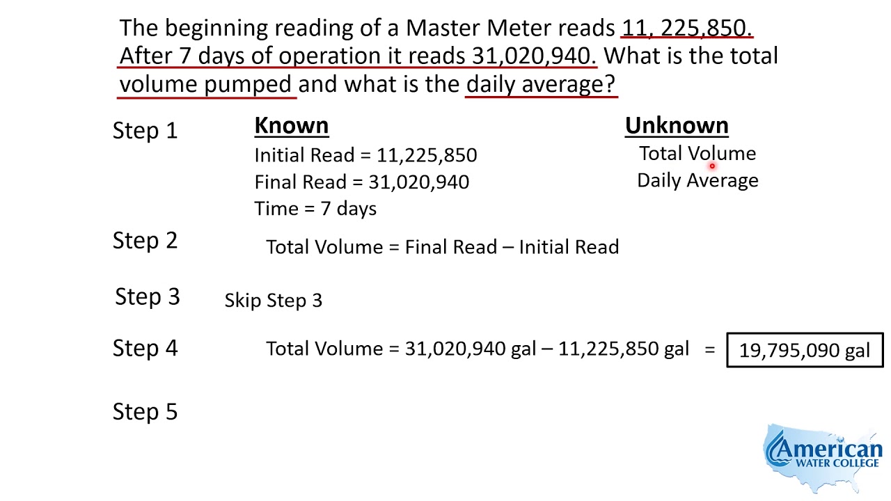 Meter Calculations | Texas Class C Groundwater Math - YouTube