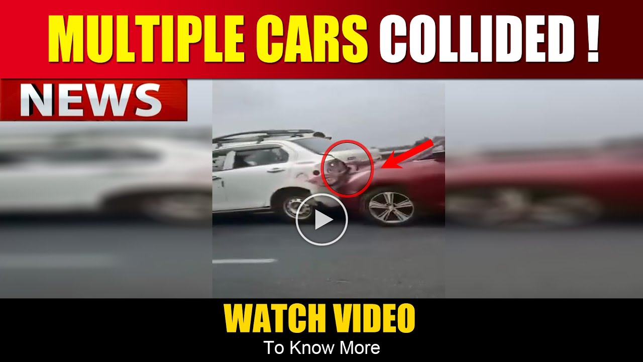 MULTIPLE CARS COLLIDED ON BUSY ROAD | Watch Video to know more - YouTube