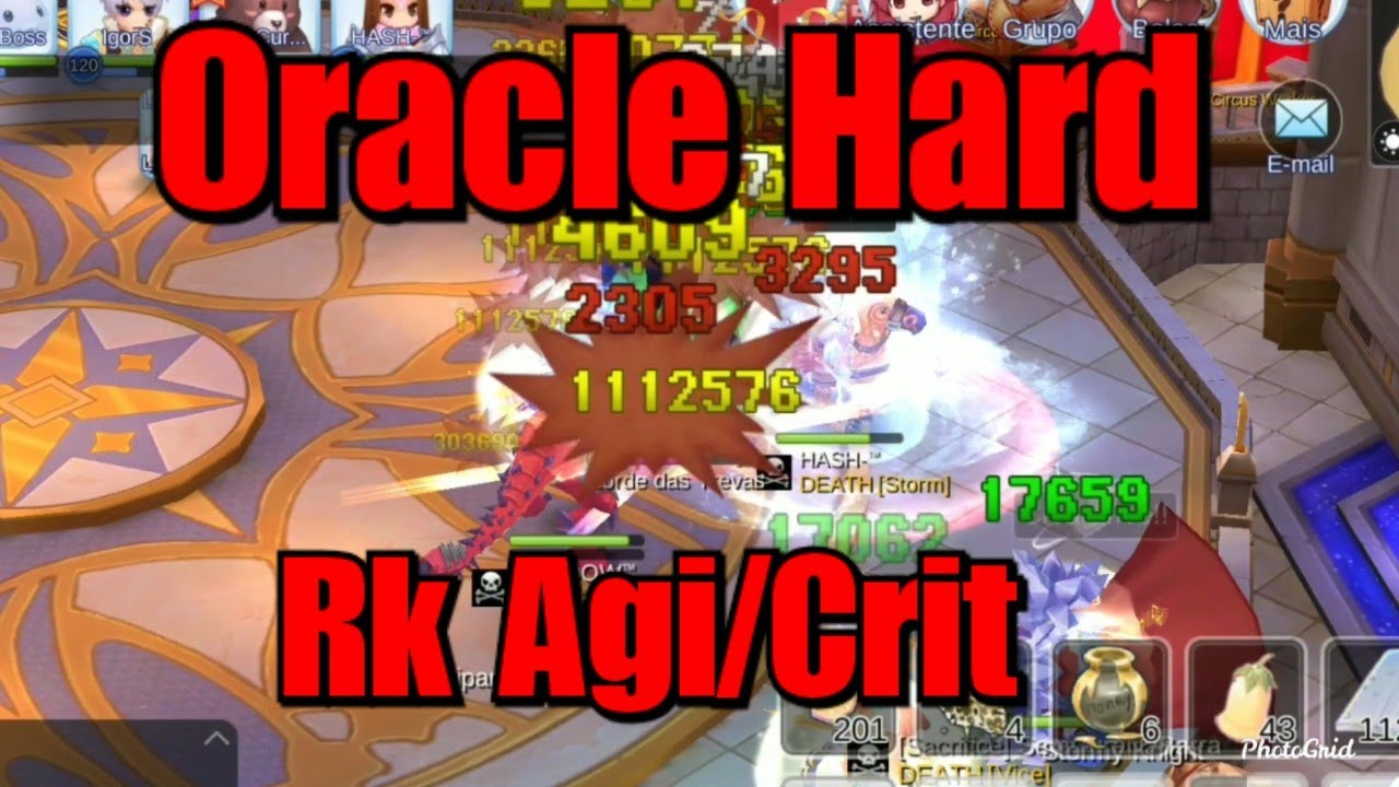 Ragnarok Mobile: Oracle Hard (RK Agi/Crit) - YouTube