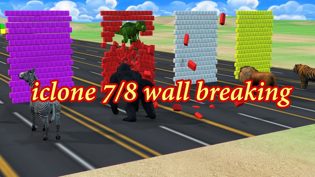 3D model of iclone 7/8 wall breaking | Animation Easy | How To Make ...