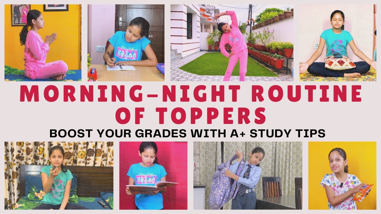 TOPPERS MORNING-NIGHT ROUTINE/Study Routine, Tips, A+ Grade Secrets💯 # ...