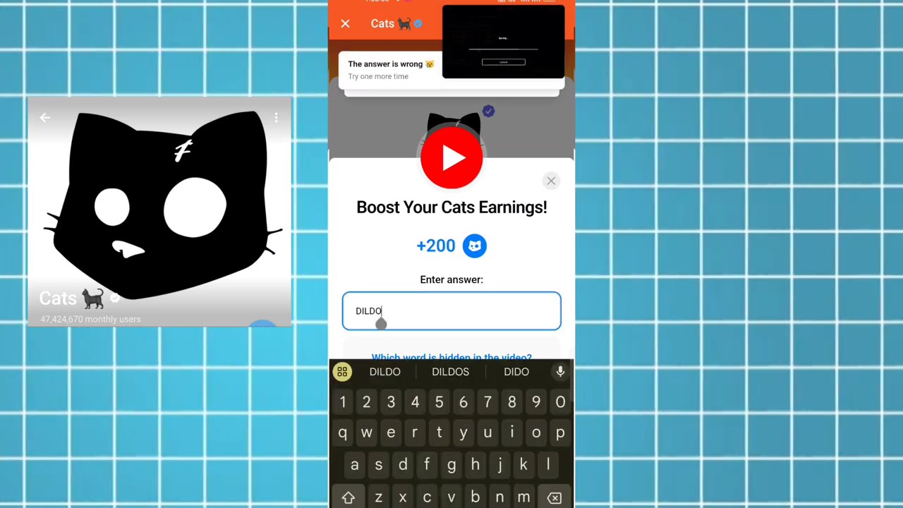 Boost your cats earning Youtube Video Code | new game | RESOL GAMING ...
