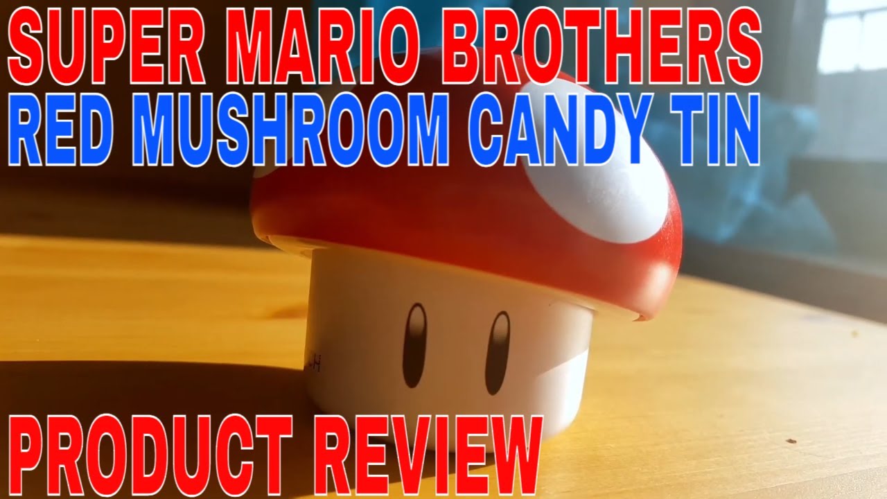 How To Use Super Mario Brothers Red Mushroom Candy Tin Review 🔴 - YouTube