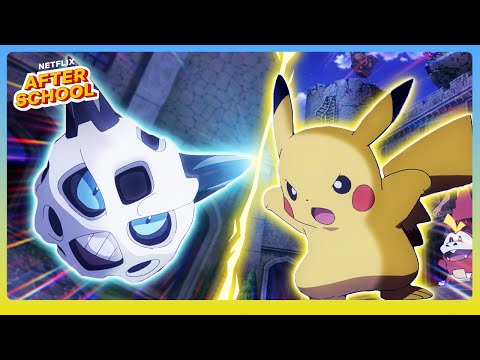 Captain Pikachu Battles Garganacl & Glalie | Pokémon Horizons: The Series | Netflix Family