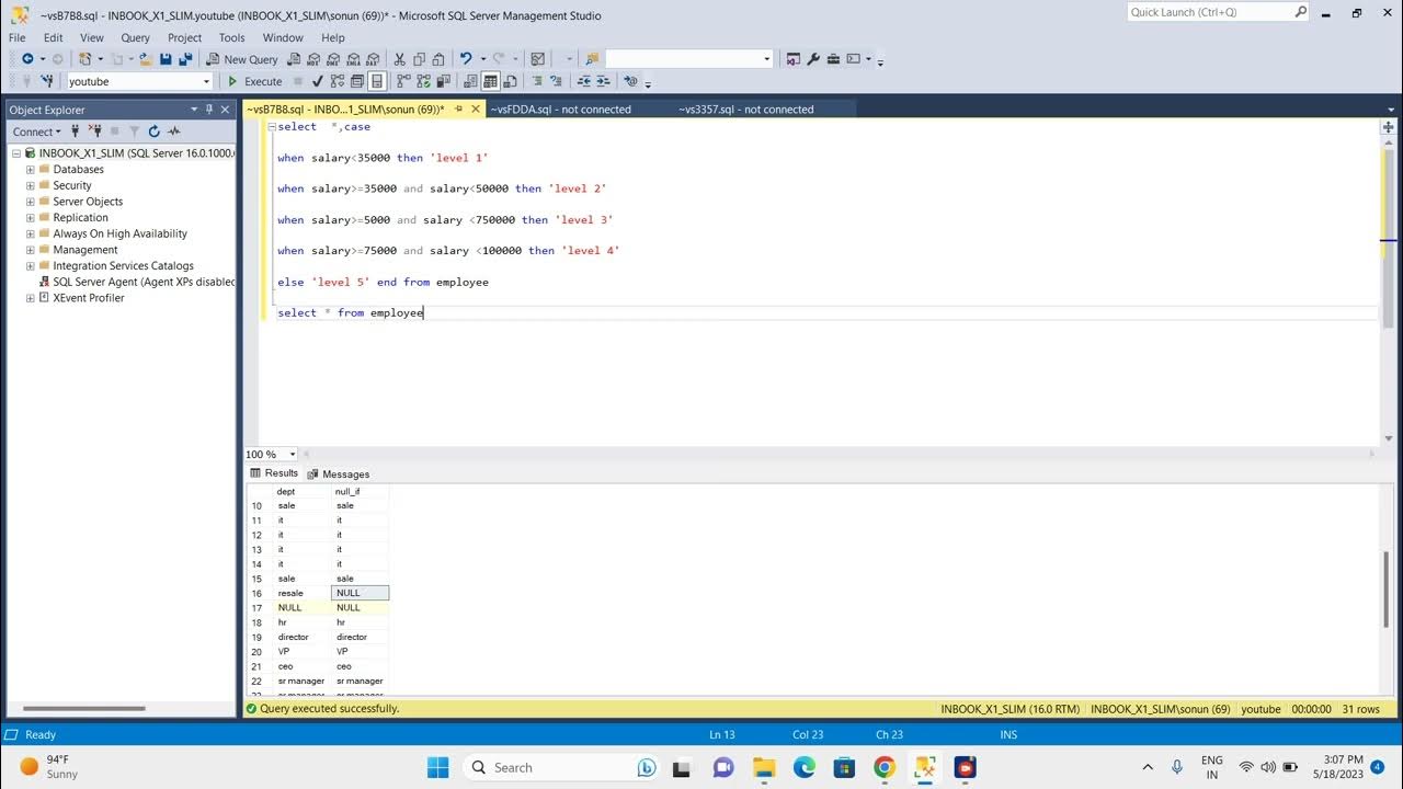 Case Expression in SQL Server - YouTube
