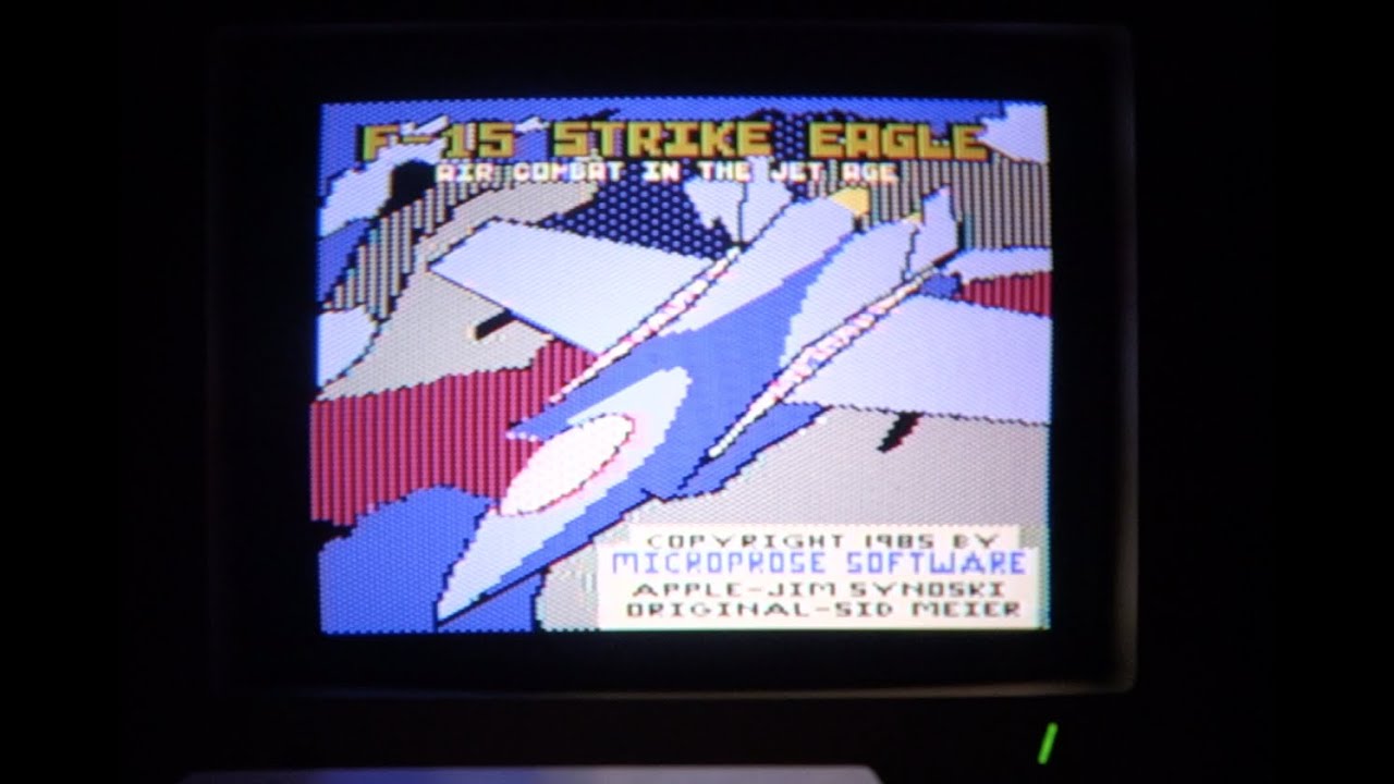 F-15 Strike Eagle disk drive sound (Apple II - Microprose) - YouTube