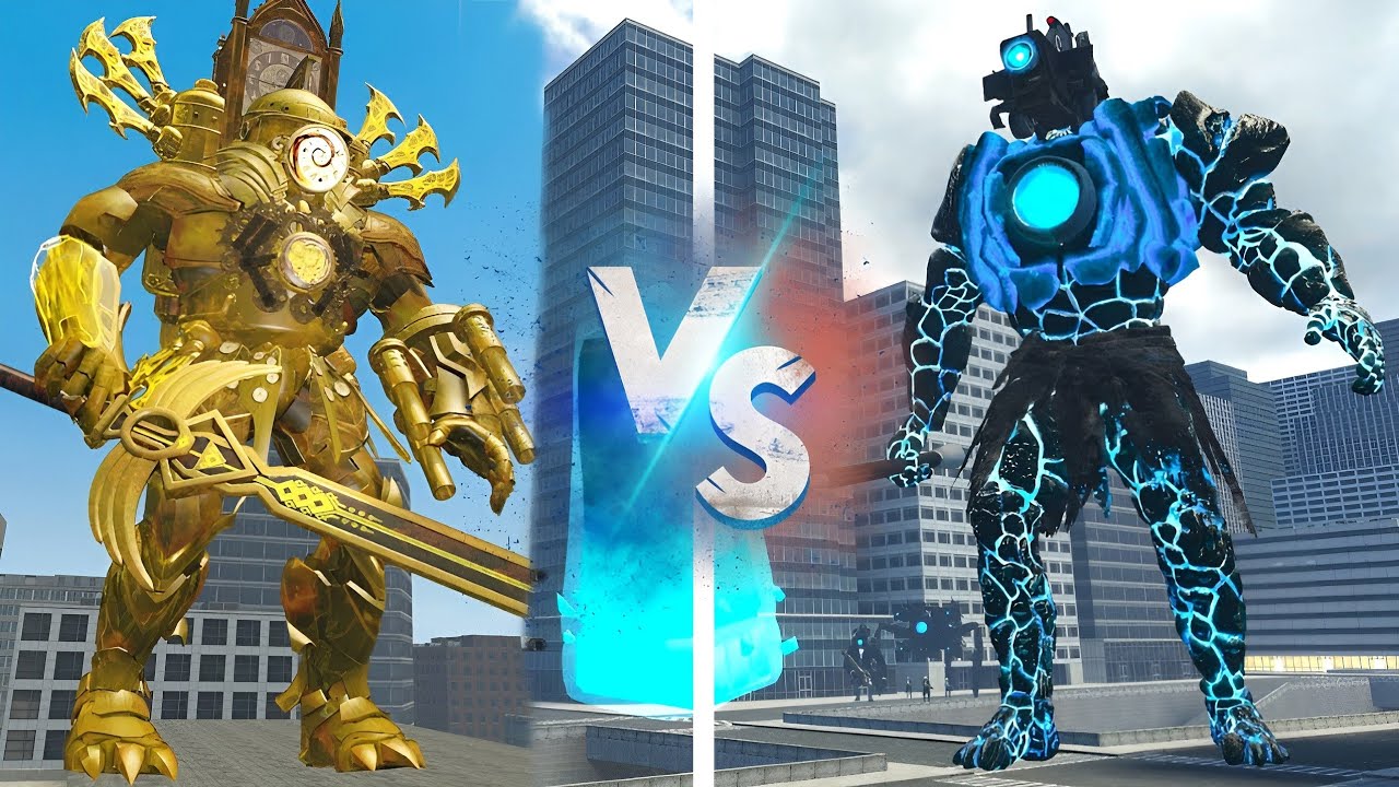 NEW UPGRADED TITAN CLOCK MAN VS NEW MYTHIC TITAN CAMERAMAN In Garry's ...