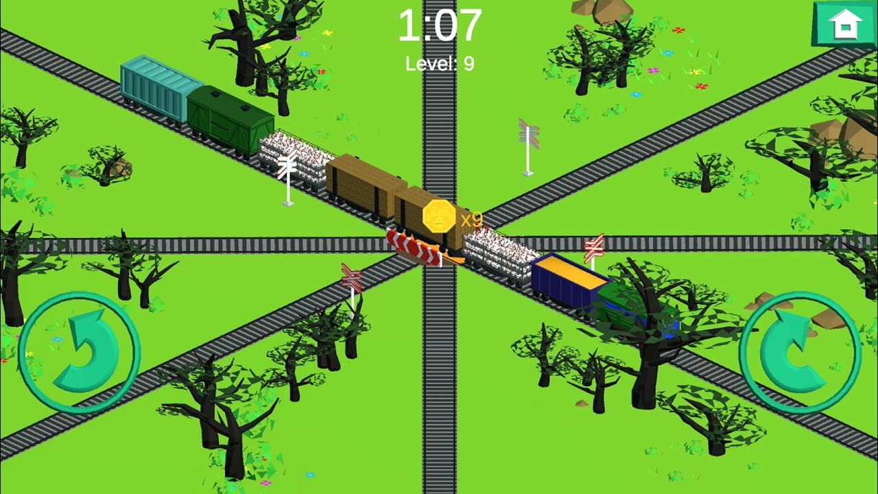 Train Line Crossing Puzzle Game | Train Smash | Android Gameplay #497 ...