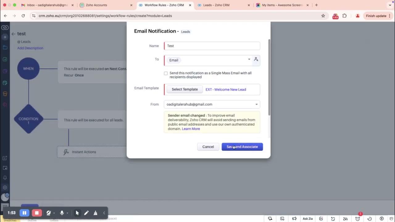 Zoho CRM: How to create automated follow up email or reminder based on date, Date/Time field ...