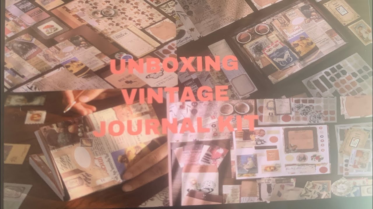 Unboxing Vintage Journal Kit🤎 Ordered From Amazon….Aesthetic Journal ...
