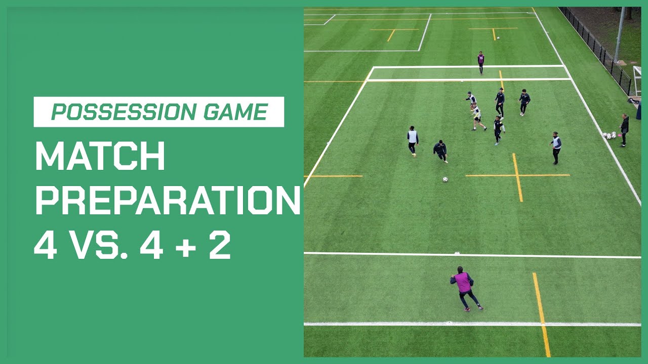 Match Preparation - Possession Game 4 vs. 4 + 2 | Soccer Coaching Drills - YouTube