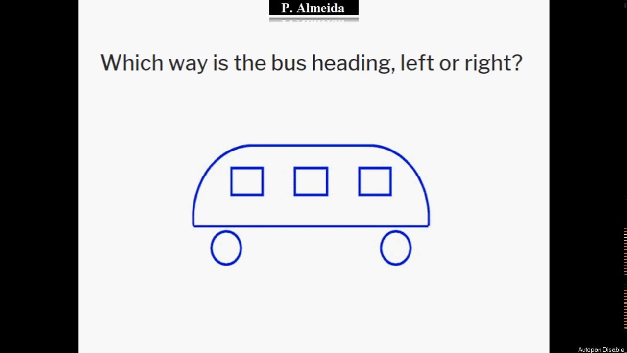 Which Way the Bus is Heading? Riddle and Solution - YouTube