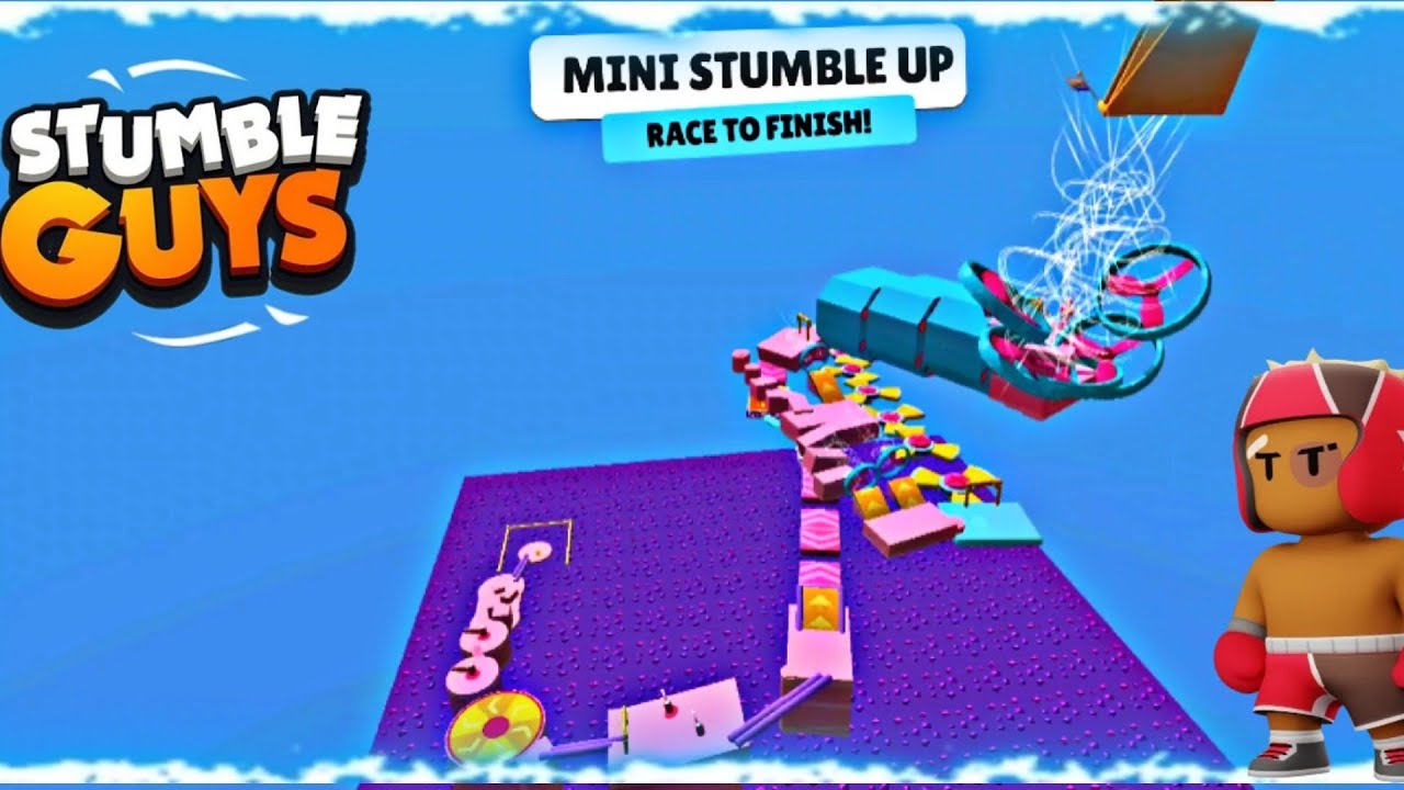 Playing the *MINI STUMBLE UP* Workshop map in Stumble Guys - YouTube