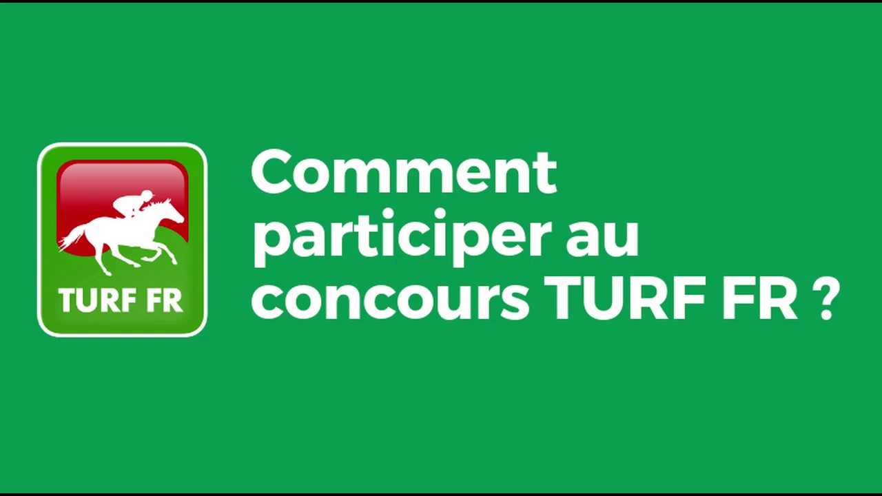 Comment participer au concours Turf.Fr - YouTube