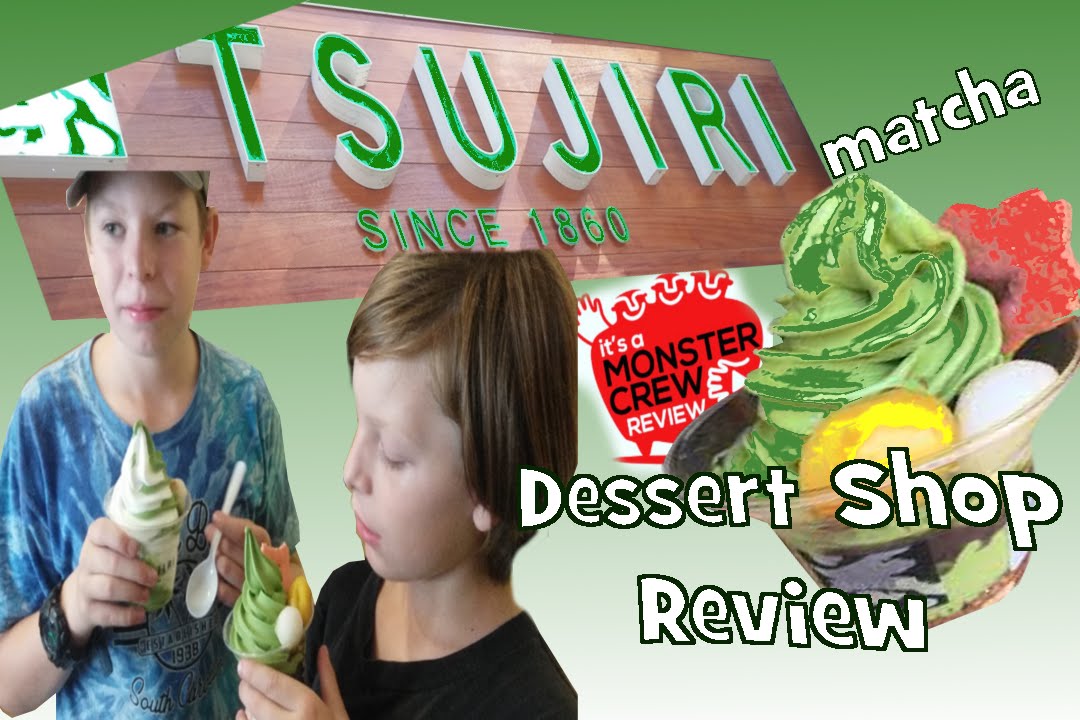 TRYING JAPANESE SUNDAES/TSUJIRI SUNDAE/ KID'S EAT /MATCHA GREEN TEA ...