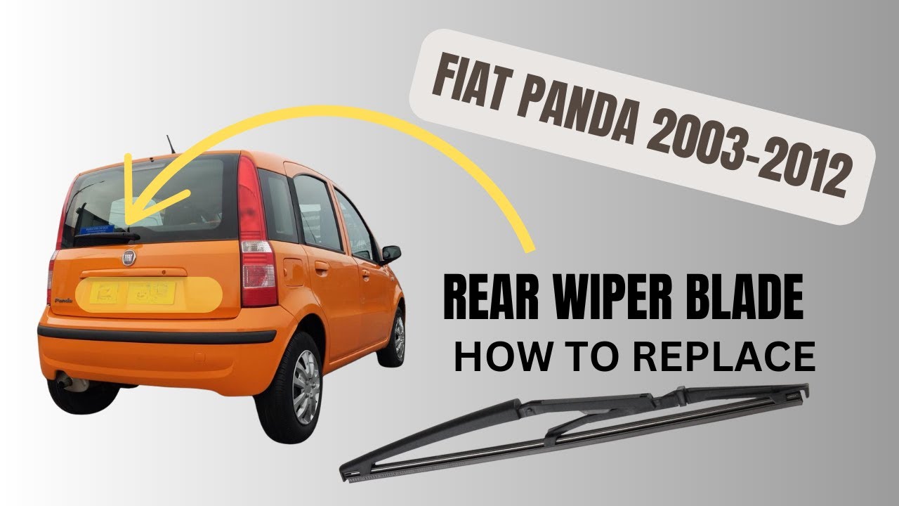 Rear Wiper Blade On Fiat Panda 2003-2012 How To Replace Back Window ...