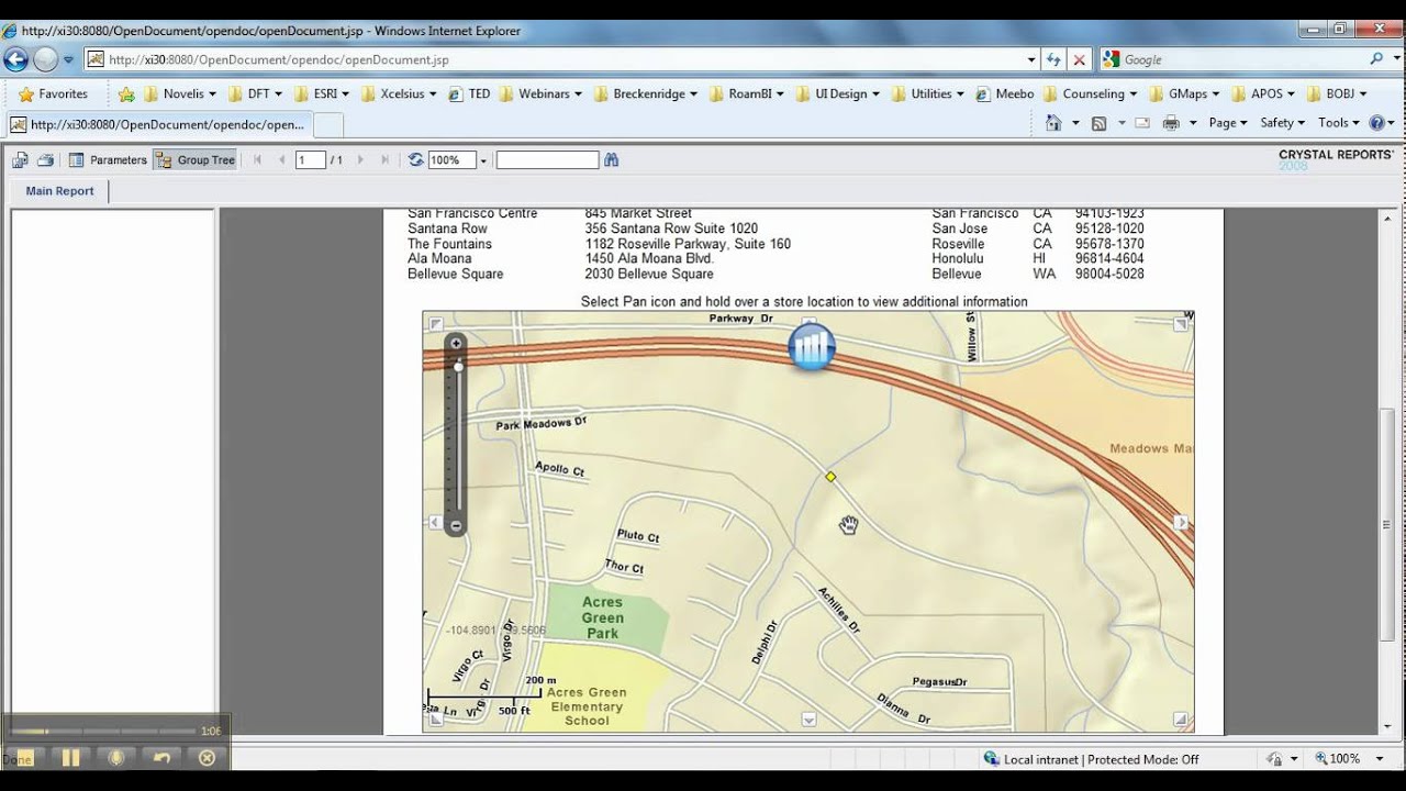 Crystal Reports with Map - YouTube