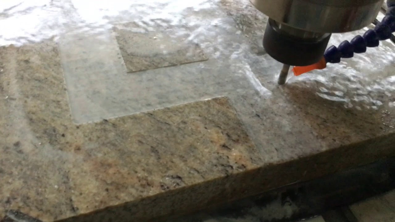 CNC Stone Router Granite Engraving - YouTube