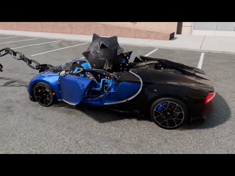 Dropping heavy things on cars - YouTube
