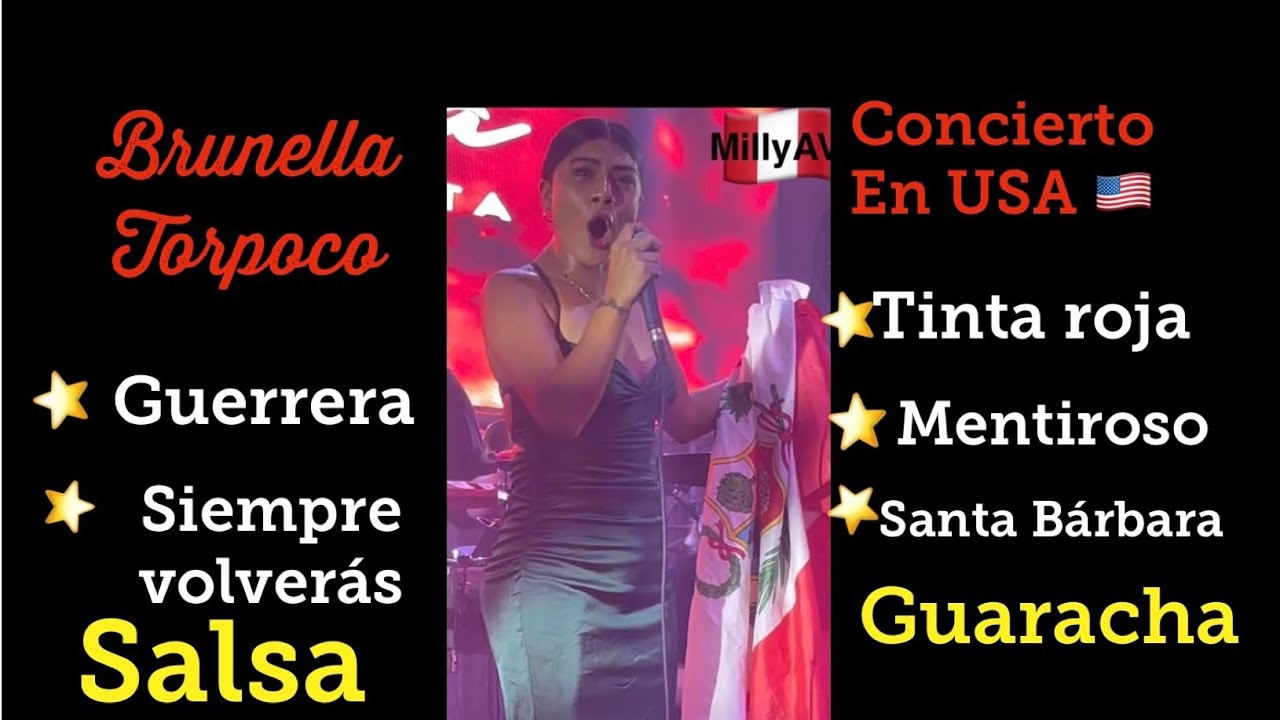 Brunella Torpoco llorando en concierto de New Jersey- salsa y guaracha ...