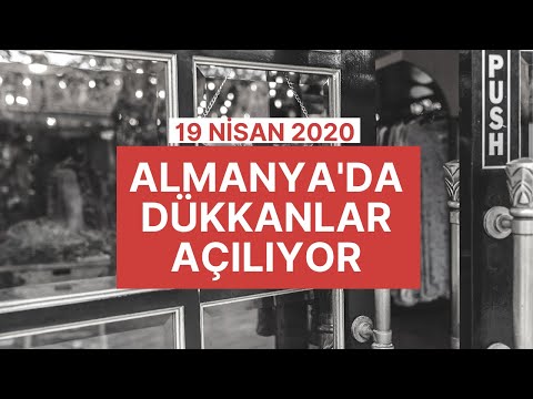 Almanya'da dükkanlar açılıyor
