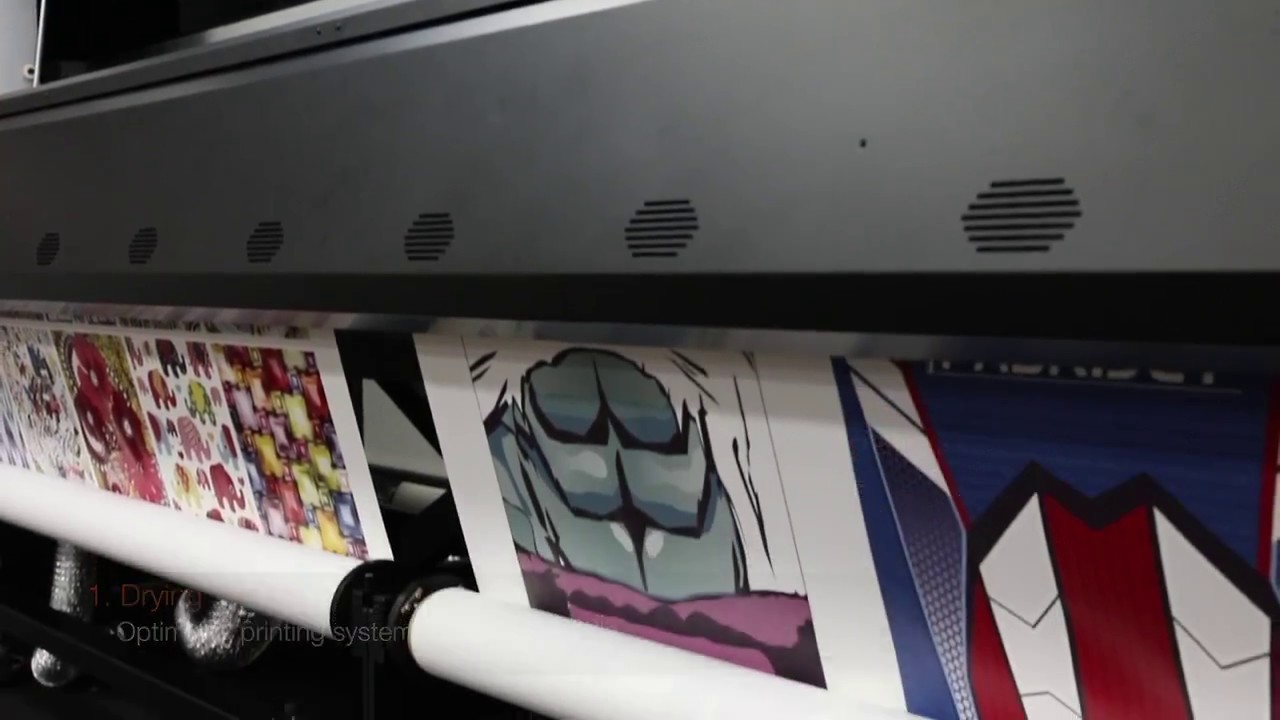 DGI 3.2m Hybrid Textile printer FT-3204X - YouTube