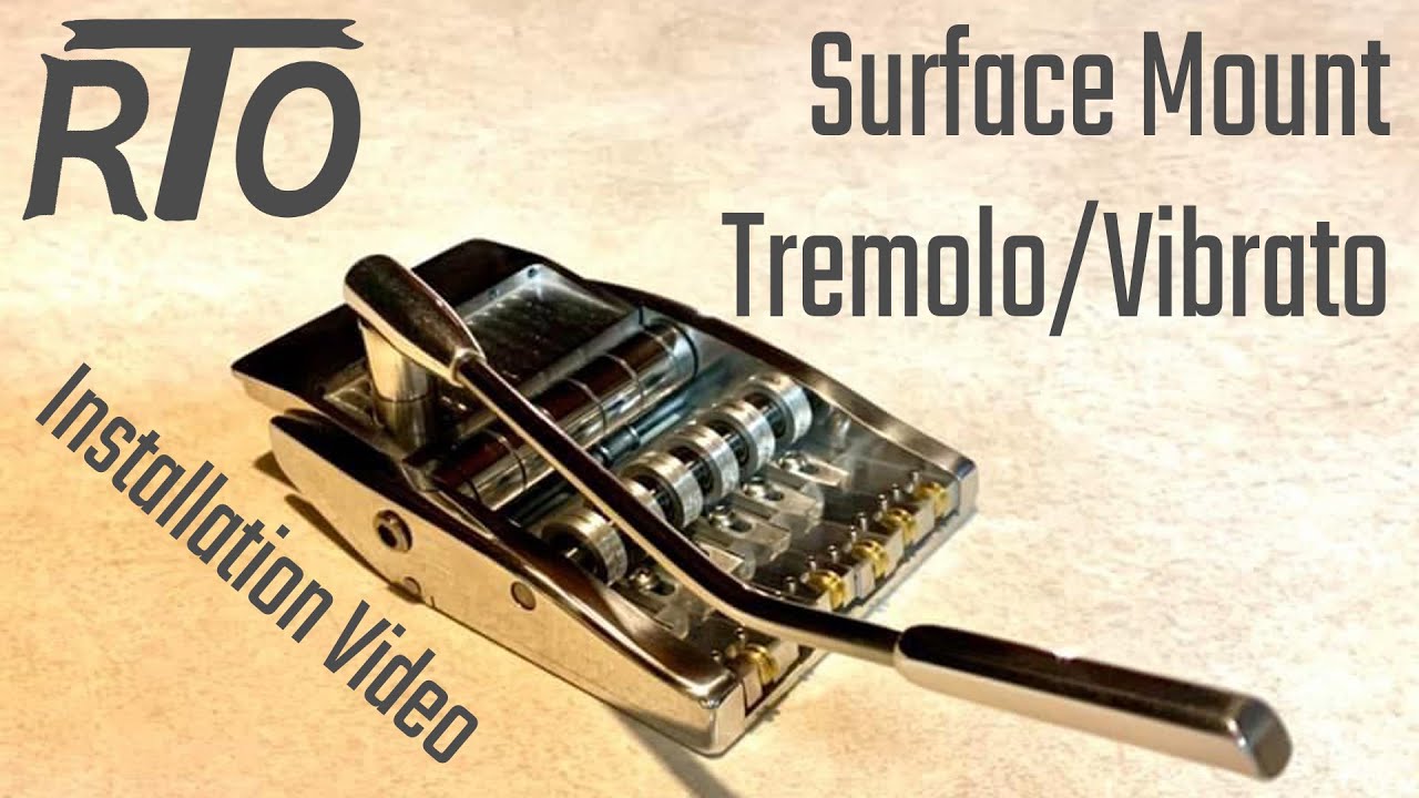 RTO Surface Mount Tremolo/Vibrato Installation on 2012 Telecaster - YouTube
