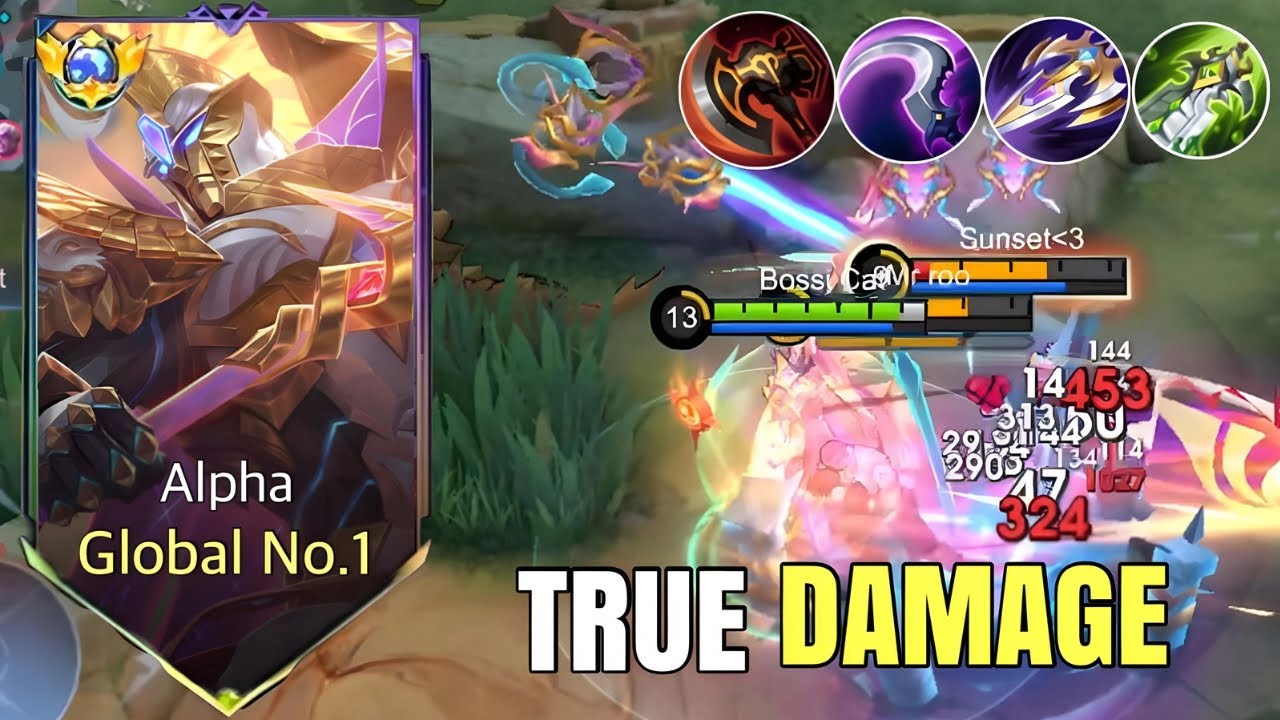 GLOBAL NO.1 ALPHA’S INSPIRATIONS META BEST BUILD AND EMBLEM | ALPHA NEW ...