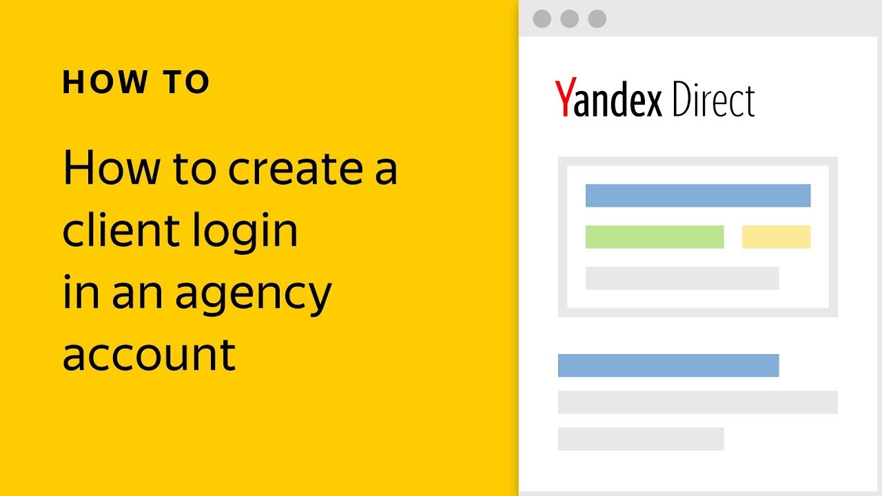 How to create a client login in an agency account - YouTube