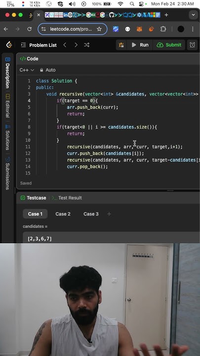 39. Combination Sum | 30 Days Interview Preparation Plan #coding #codinginterview - YouTube