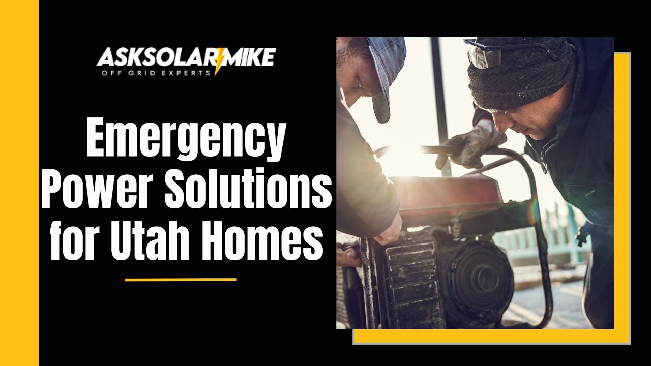 Emergency Power Solutions for Utah Homes - YouTube