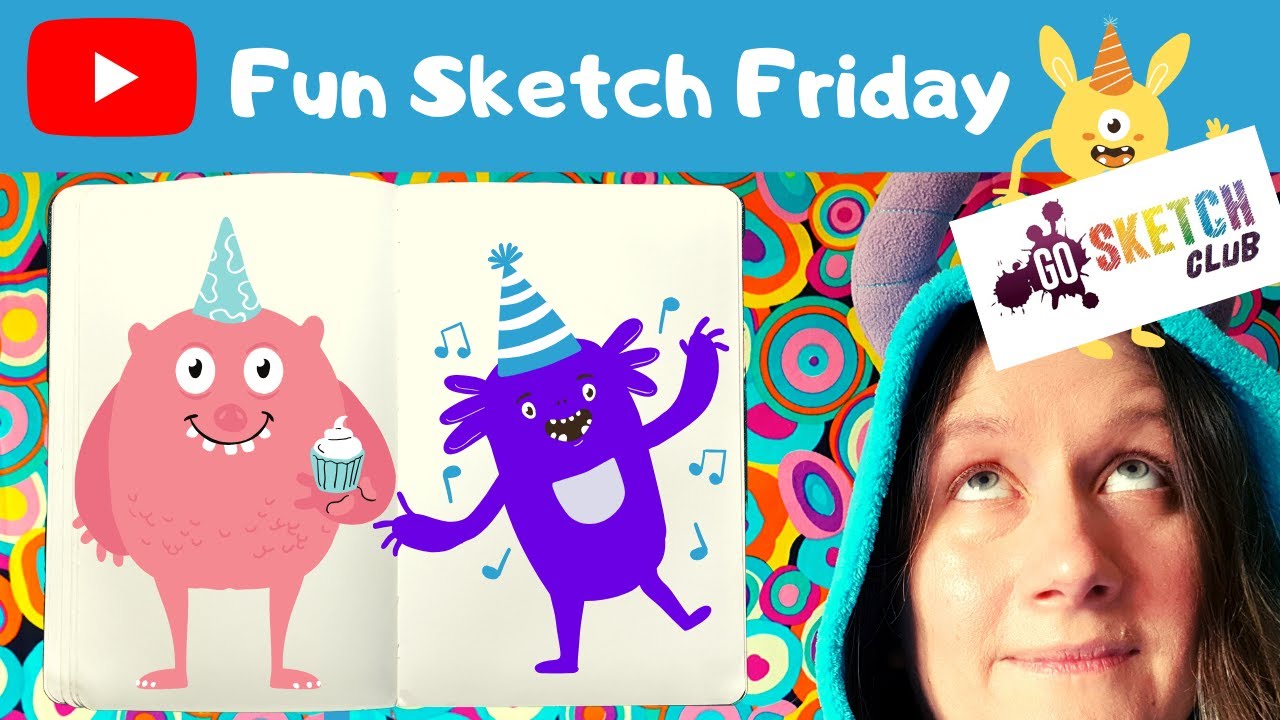 Fun Sketch Friday | Drawing another monster! - YouTube