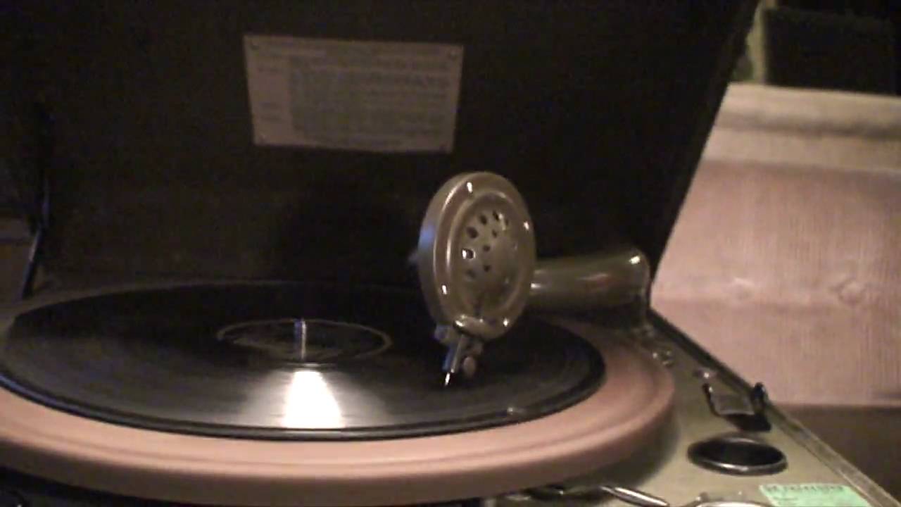 WWII Waters Conley portable phonograph playing patriotic record (HD ...