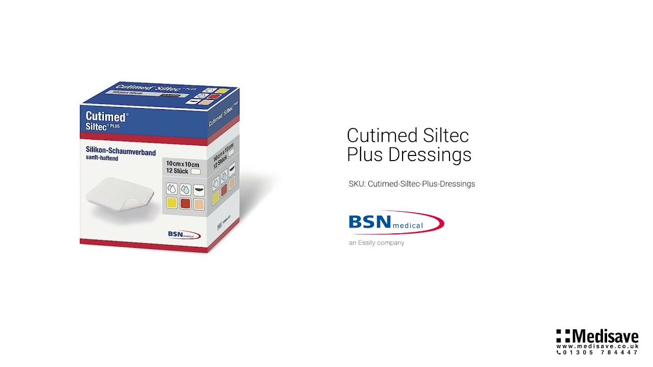 Cutimed Siltec Plus Dressings Cutimed Siltec Plus Dressings - YouTube