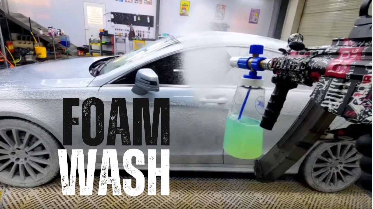 Mercedes CLS-Class 400 Wash - First Perspective Exterior Car Cleaning ...