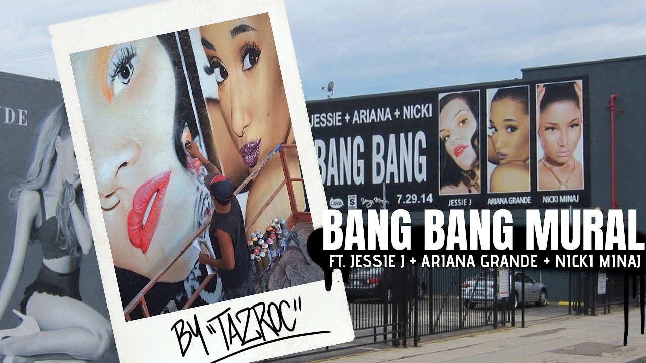 Graffiti Mural in Hollywood/ Jessie J, Ariana Grande & Nicki Minaj ...