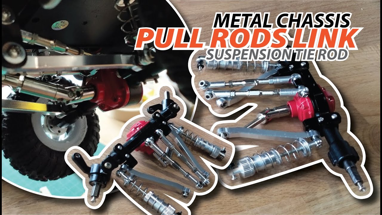 Rc Upgrade All Metal 1/12 MN Model Pull Rods Link Suspension Tie Rod ...