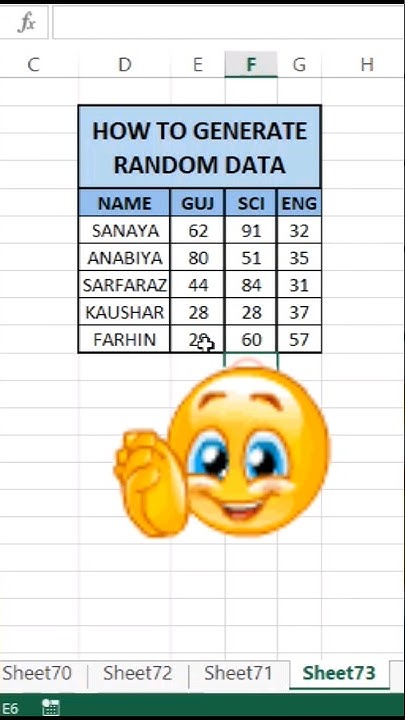 Unique random number generator excel | How to Generate Random Entries In Excel?|#shorts # ...